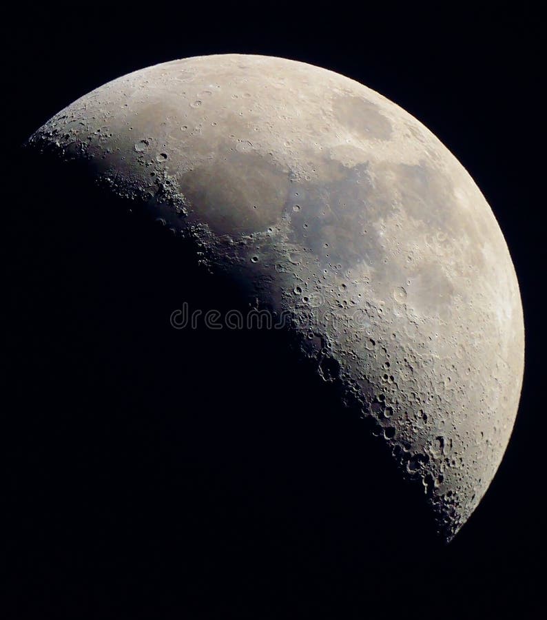 The Moon in Color stock image. Image of telescope, exploration - 25668737