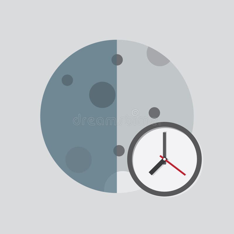 Moon Color Icon. Times of Day Stock Vector - Illustration of night ...