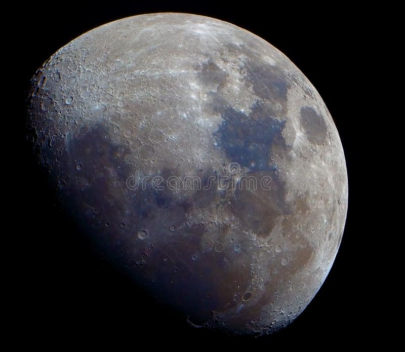 Moon in Color stock image. Image of mosaic, moon, space - 42238275
