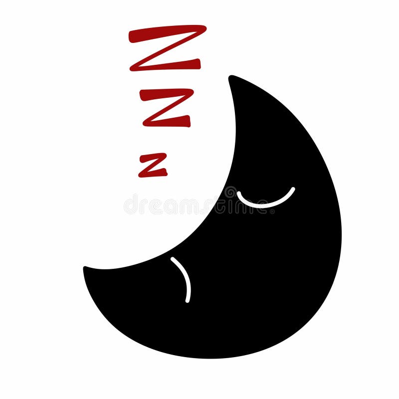 Moon and Crescent Icon, Illustration Stock Illustration - Illustration ...