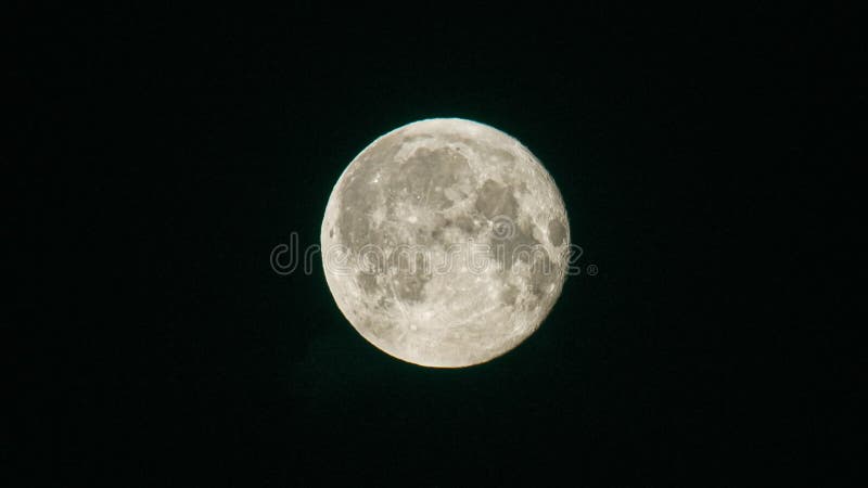 Moon in Dark Night Sky Natural Background. Video Night Nighttime ...