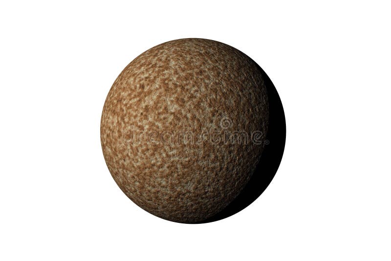 Moon with Dark Side 3d Rendering White Background Stock Illustration ...