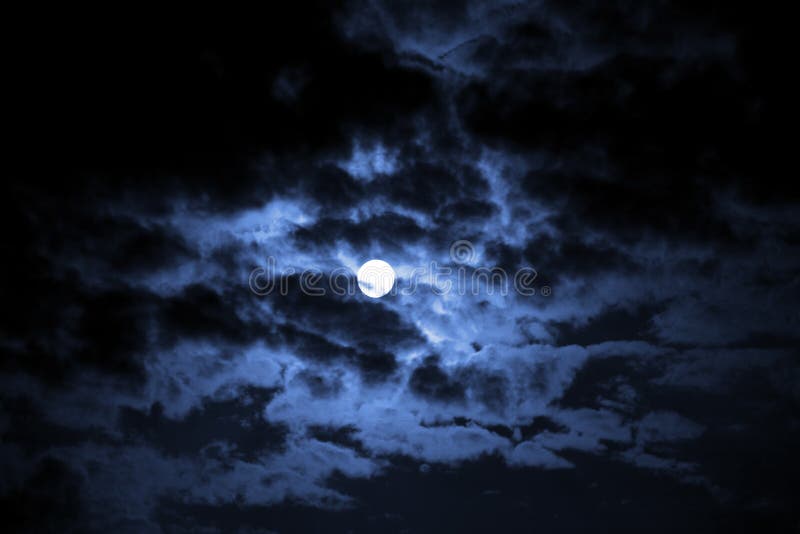 Moon in darkness stock photo. Image of light, lunar, illuminated - 7204600
