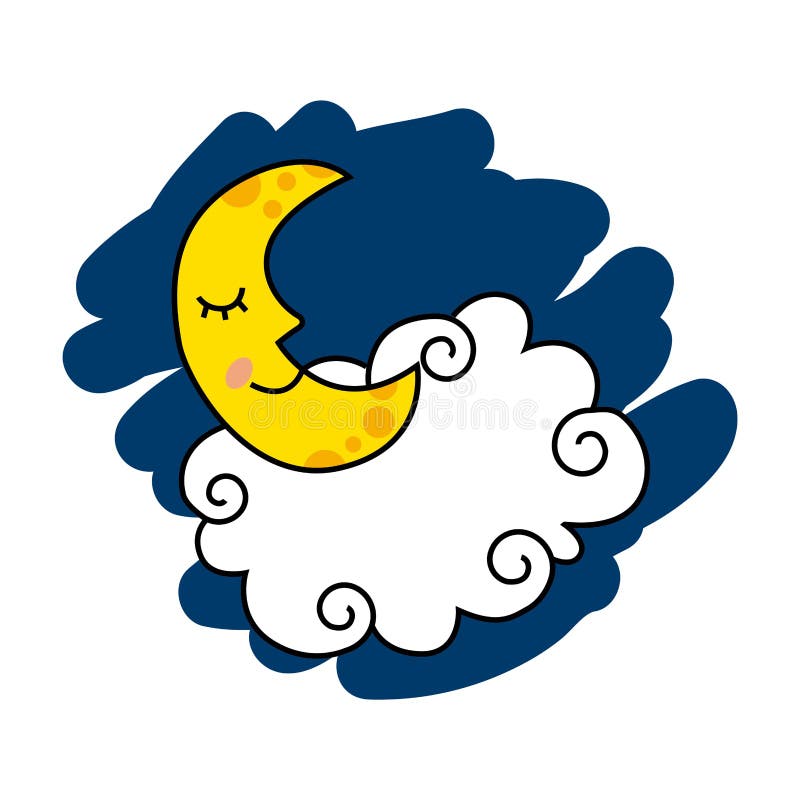 Moon design stock vector. Illustration of night, friendly - 45849965