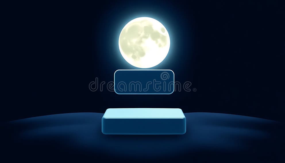 Moon and Digital Devices, Technology Concept, Lunar Connection, Modern ...