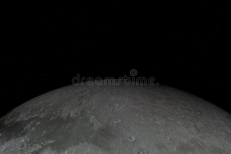 Moon of Earth - Solar System Stock Illustration - Illustration of ...