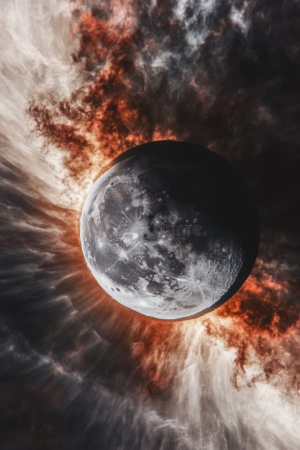 Moon Eclipse stock image. Image of apocalyptic, atmosphere - 362947365