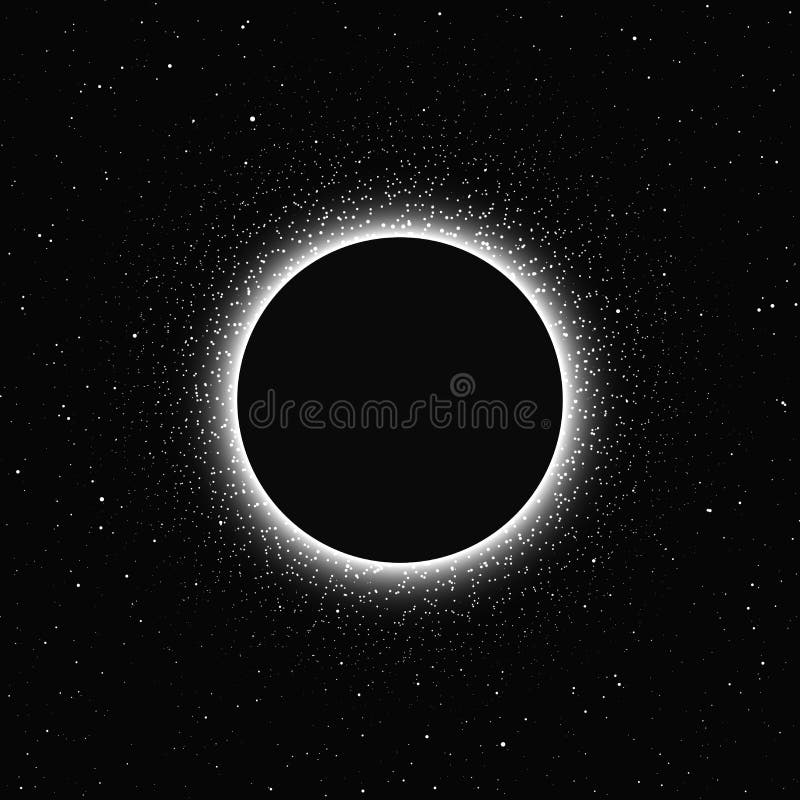 Sun Eclipse Isolated on Transparent Background. Stock Vector ...