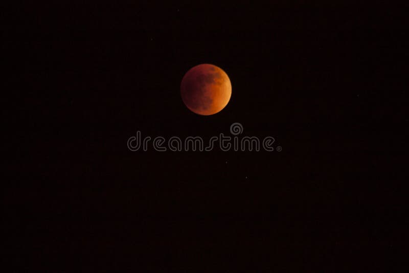 Moon eclipse. orange stock image. Image of solar, moon - 109162889