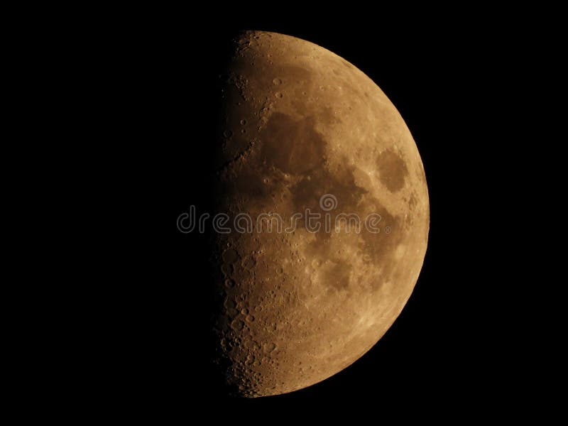 The Moon is almost Empty As it Goes Out of the Dark Sky Stock Photo ...