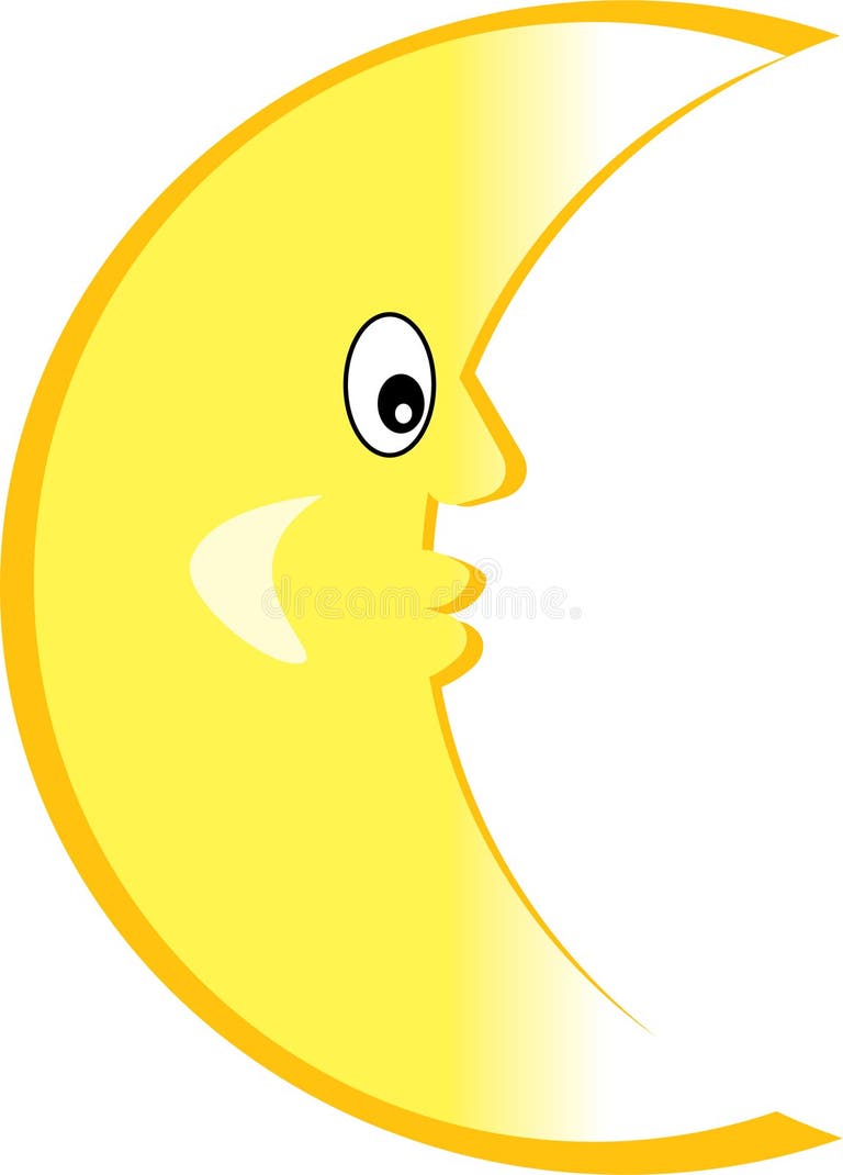 Cartoon Half Moon Stock Illustrations – 2,868 Cartoon Half Moon Stock ...