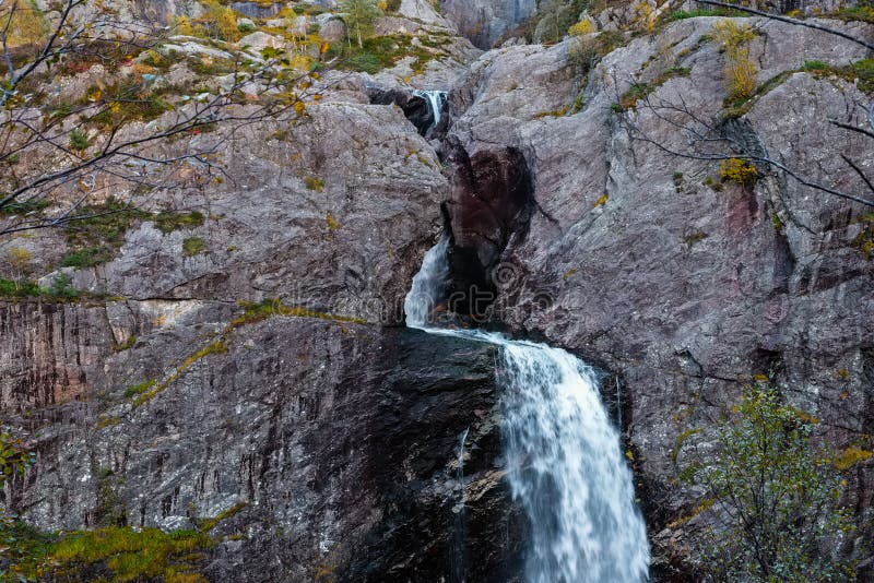 Moon Fall Water Fall in Norway Stock Photo - Image of adventure, moss ...