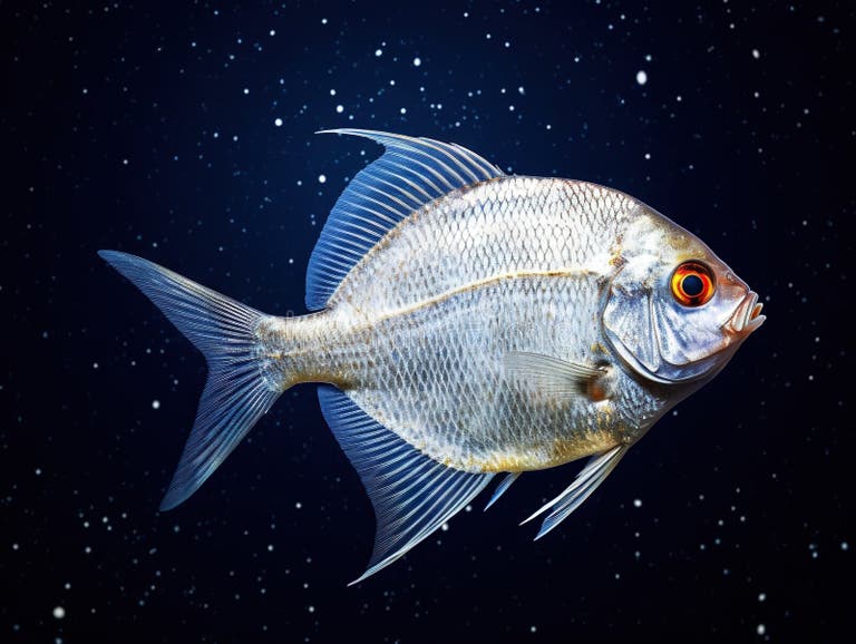 Moon Fish Isolated Made with Generative AI Illustration Stock ...