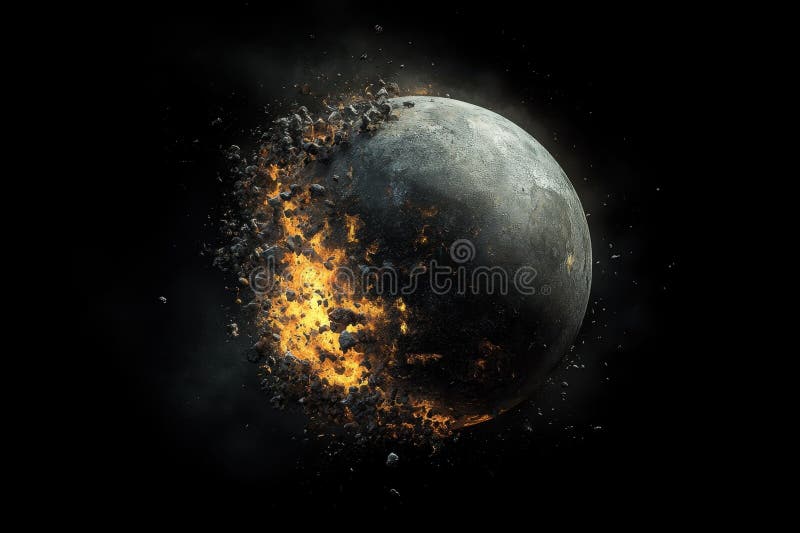 Moon Fragmenting and Exploding in a Cosmic Environment during a ...