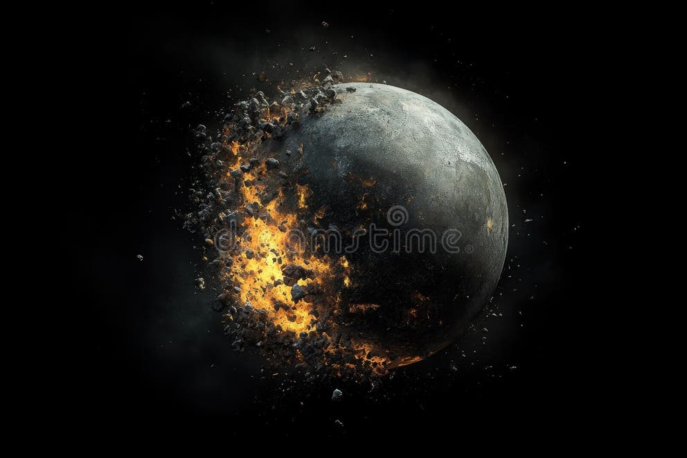 Moon Fragmenting and Exploding in a Cosmic Environment during a ...
