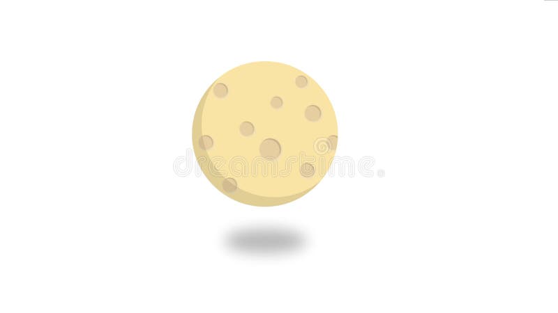 Moon Full Moon Animated Moon Spinning Cartoon Moon Looping Alpha 4k ...