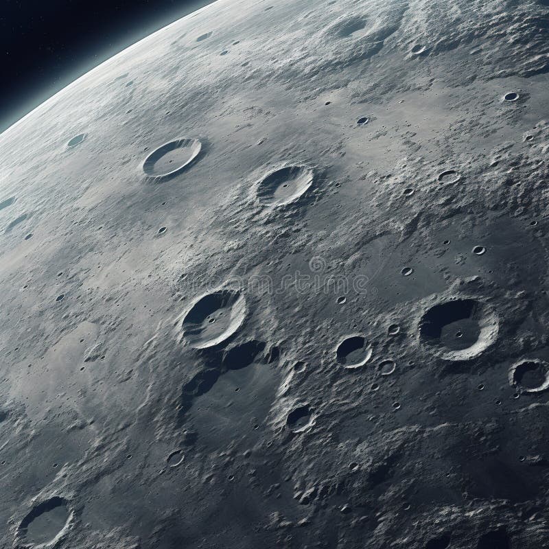 Moon Full Moon Glow Light from Space Shinning on Earth Close Up Stock ...