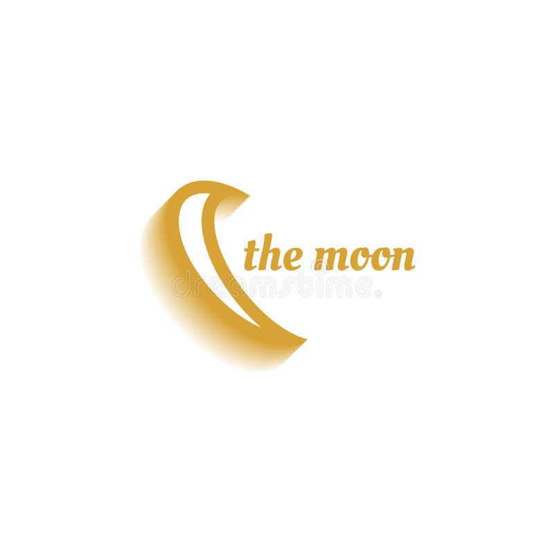 The Moon Graphic Design Template Vector Stock Vector - Illustration of ...