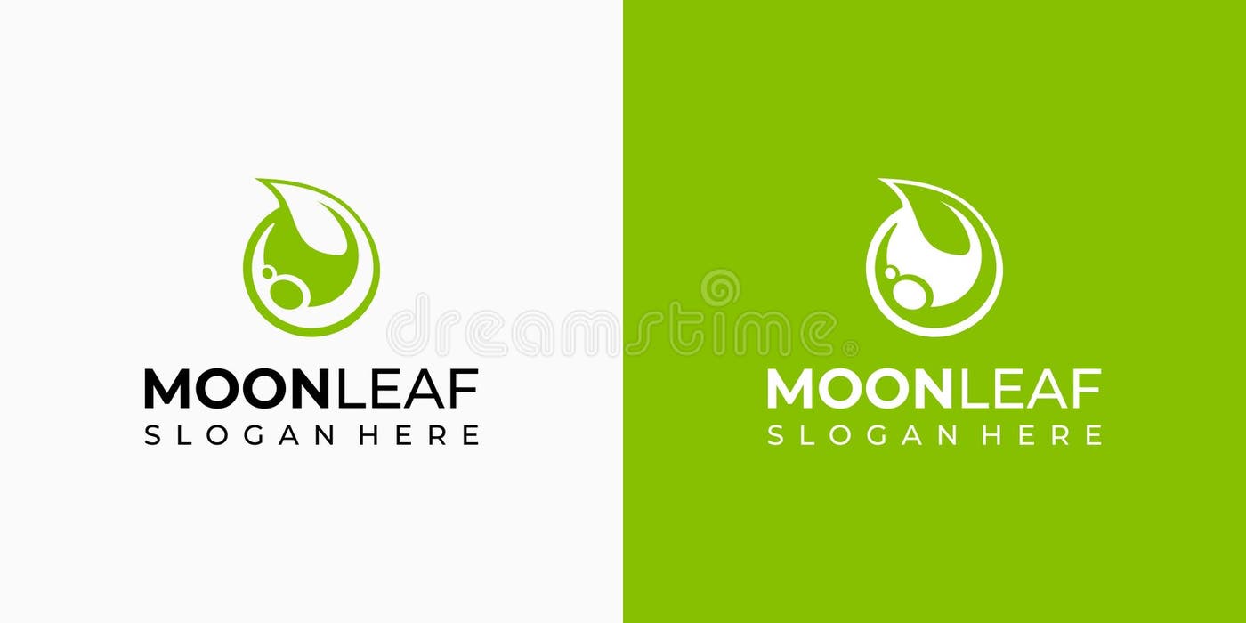 Moon Leaf Logo Stock Illustrations – 2,743 Moon Leaf Logo Stock ...