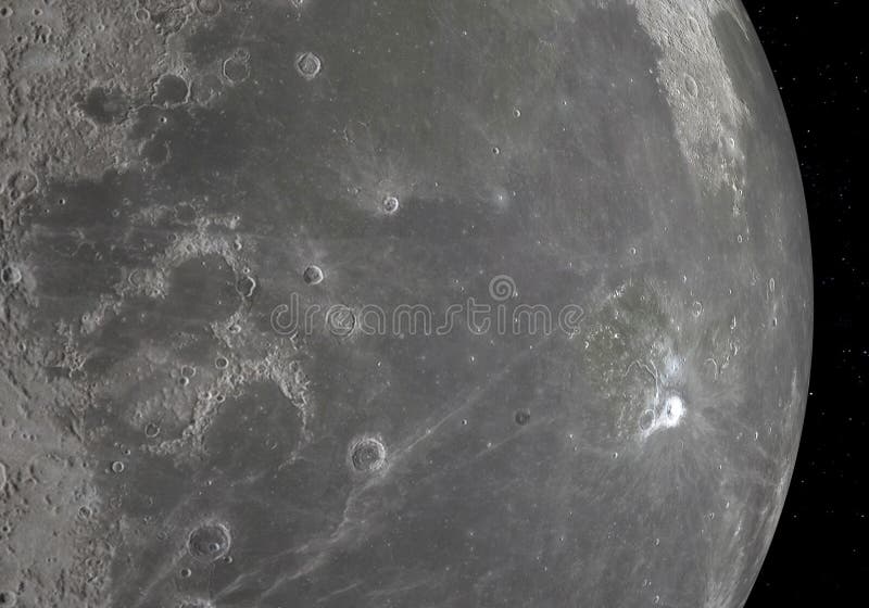 Moon - High Resolution 3D Images. 3D Illustration Stock Illustration ...