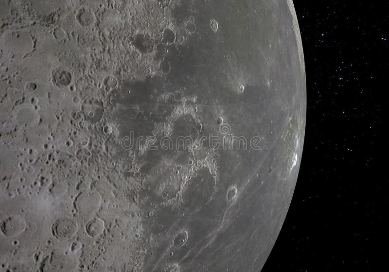 Moon - High Resolution 3D Images. 3D Illustration Stock Illustration ...