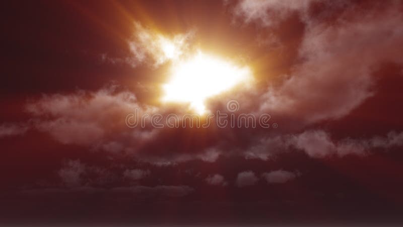 Moon Horror Clouds at Night Stock Illustration - Illustration of clouds ...