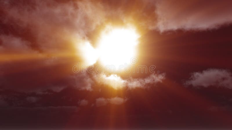 Moon Horror Clouds at Night Stock Illustration - Illustration of clouds ...