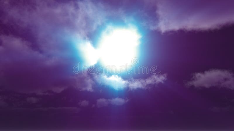 Moon Horror Clouds at Night Stock Illustration - Illustration of ...