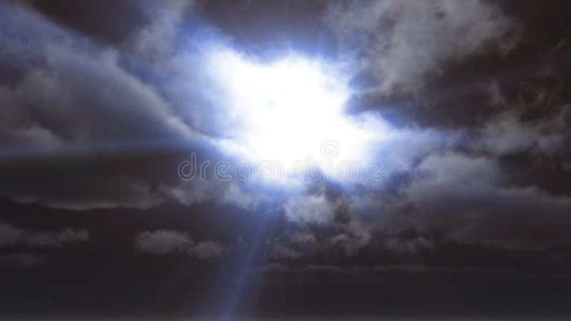 Moon Horror Clouds at Night Stock Illustration - Illustration of ...