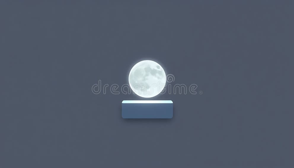 Moon Icon Digital, Lunar Symbol, Night Mode, Interface Element, UI ...