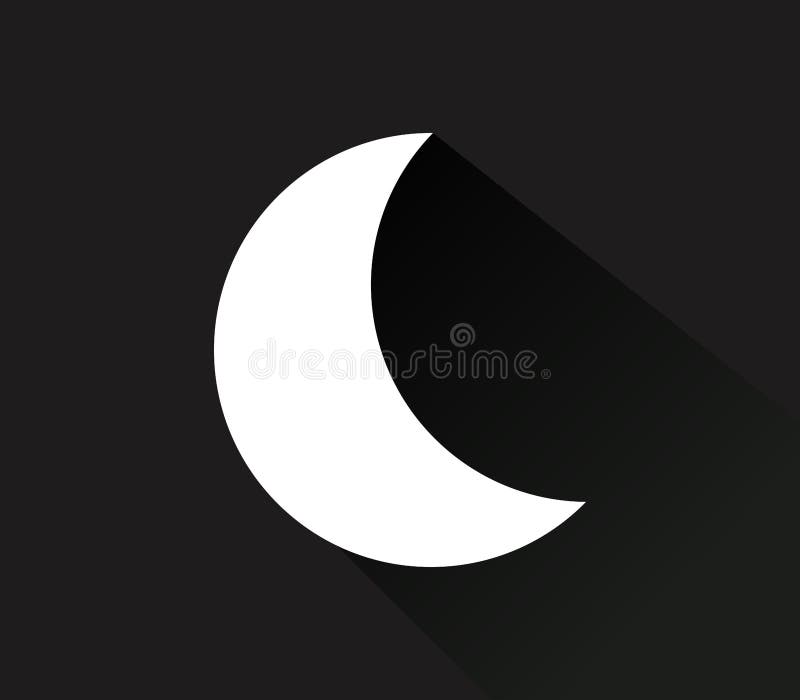 Moon icon stock illustration. Illustration of design - 77962202