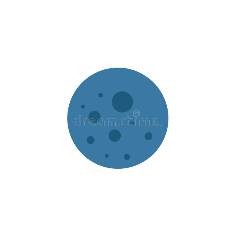 Moon Icon. Simple Element from Space Icons Collection Stock ...