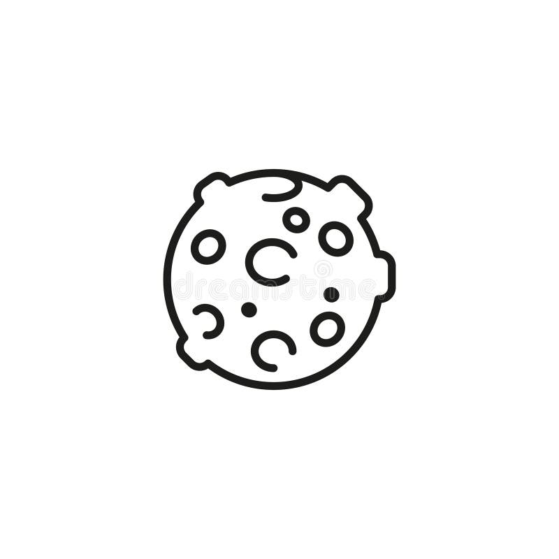 Moon Icon stock vector. Illustration of creative, astrophysics - 322064507