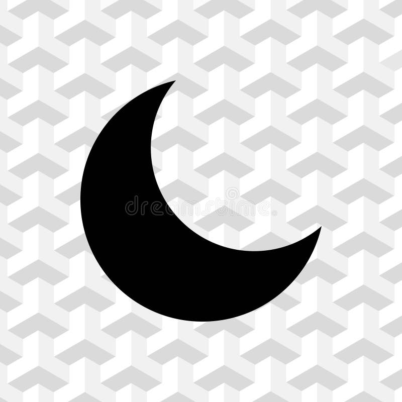 Moon Icon Stock Vector Illustration Flat Design Stock Vector ...