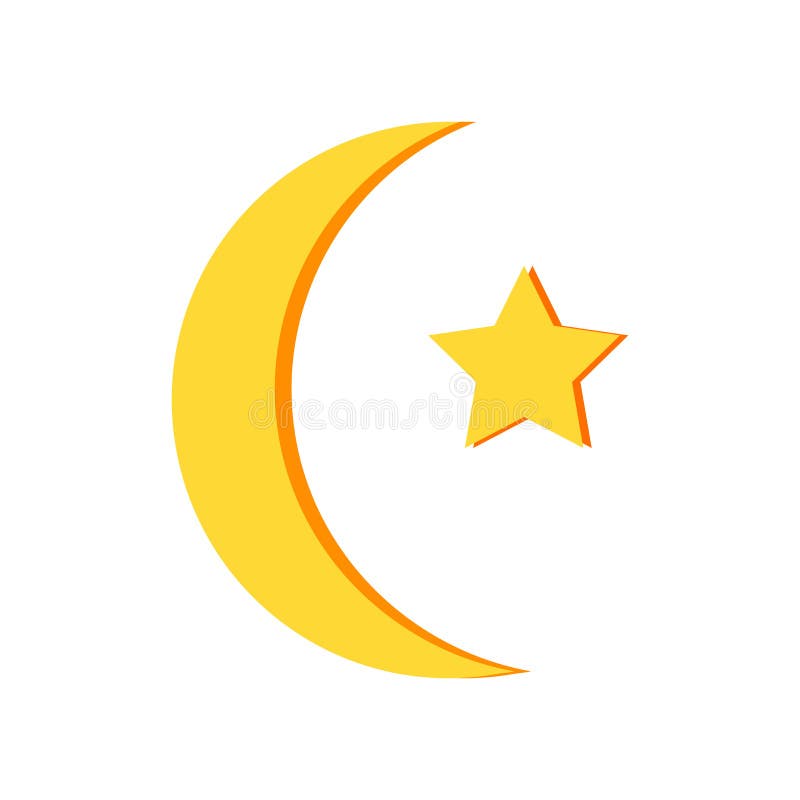 Half Moon Icon Vector Isolated on White Background, Half Moon Sign ...