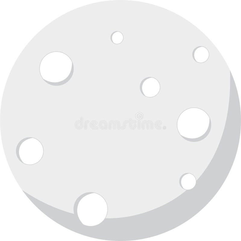 MOON ILLUSTRATION with CRATER Stock Vector - Illustration of drawing ...