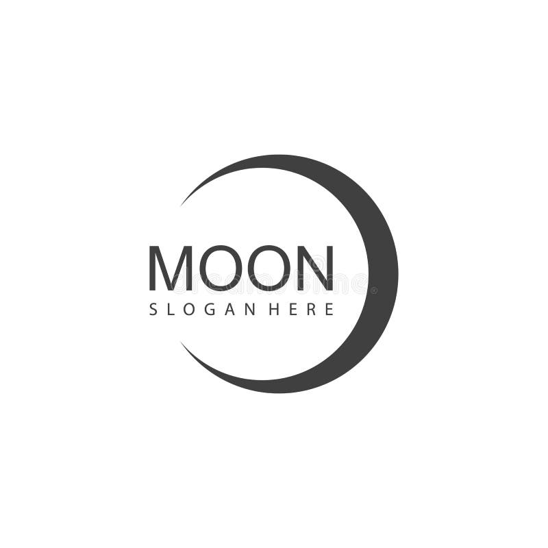 Moon illustration logo stock vector. Illustration of galaxy - 219874032