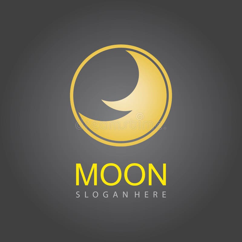 Moon illustration logo stock vector. Illustration of crescent - 219874069