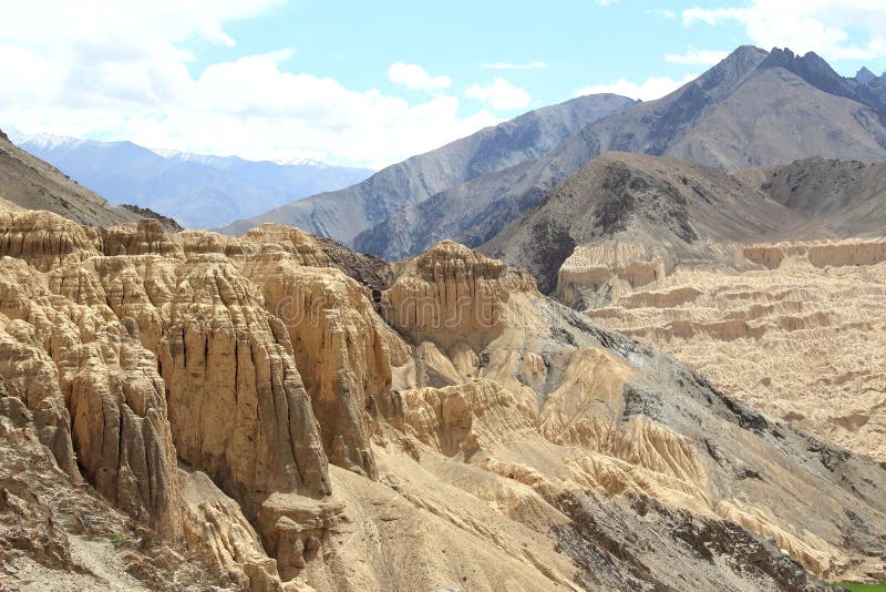 Moon Land in Ladakh. stock photo. Image of mound, natural - 42751698