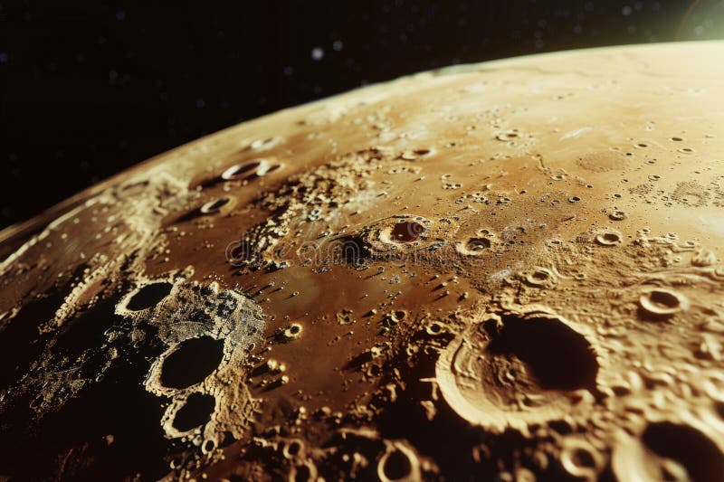 Moon Landscape View, Suitable for Science and Space Projects Stock ...