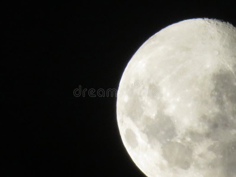 Moon without Light in the Darkness Stock Photo - Image of midnight ...