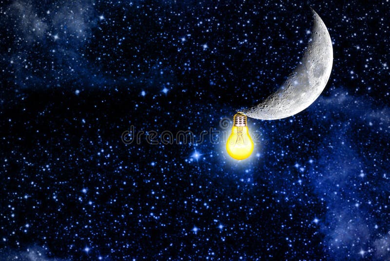 Moon lighting for universe stock photo. Image of global - 128800668