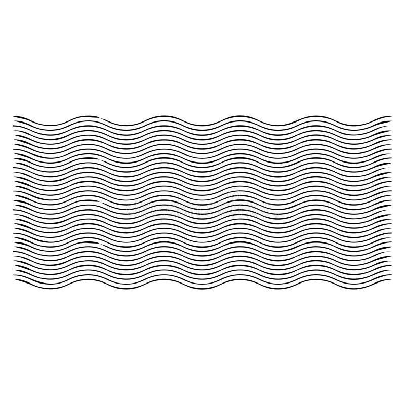 Waves Vector, Surface of Water in the Sea, the Wave at Ocean Stock ...