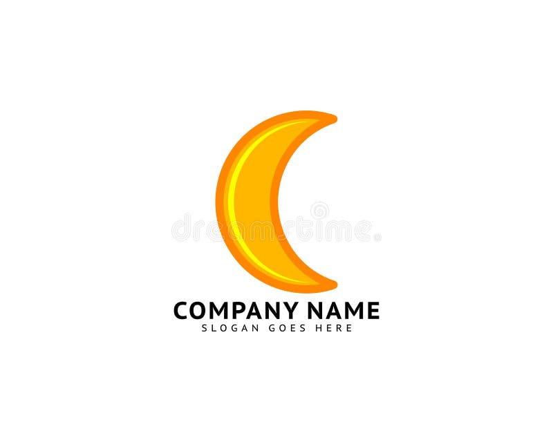 Moon Logo Design Vector Template Stock Vector - Illustration of concept ...