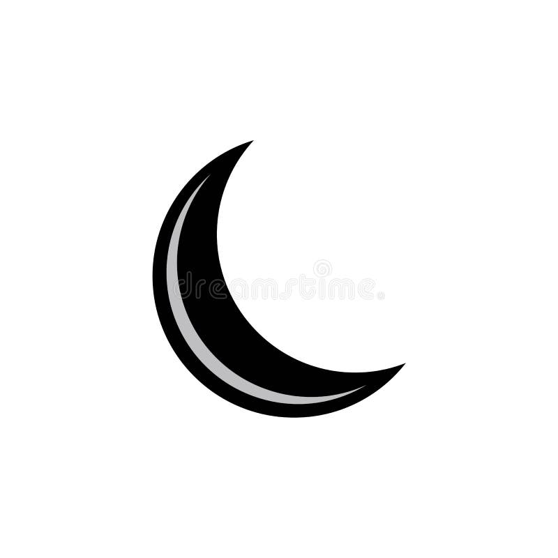 Moon logo icon vector stock illustration. Illustration of bedtime ...