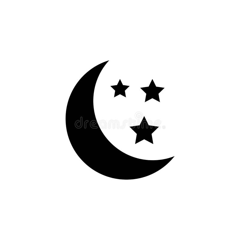 Moon logo icon vector stock illustration. Illustration of galaxy ...
