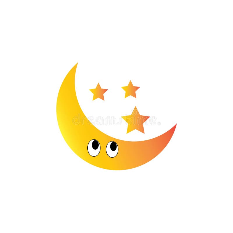 Moon logo icon vector stock illustration. Illustration of love - 260222822