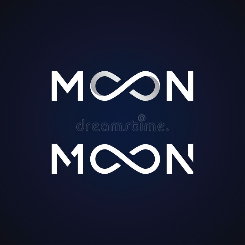 Moon Logo Vector Icon Design Template Stock Vector - Illustration of ...
