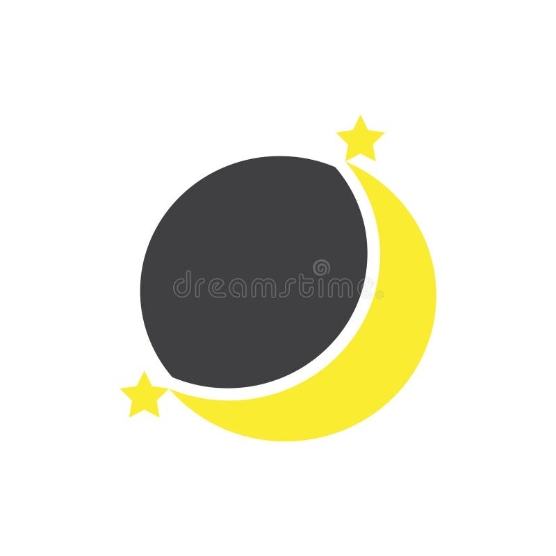 Moon Logo Vector Template Icon Stock Vector - Illustration of ...