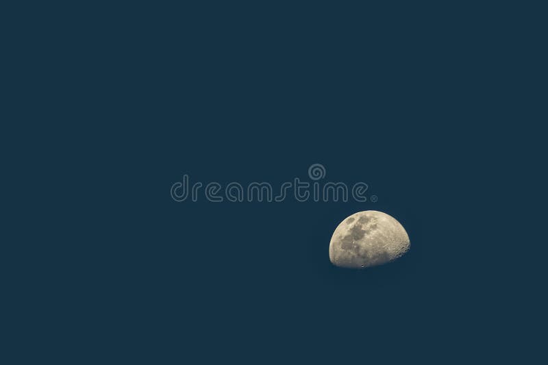 Moon Lunar Phase on 12th March 2022 from Kolkata, India Stock Image ...